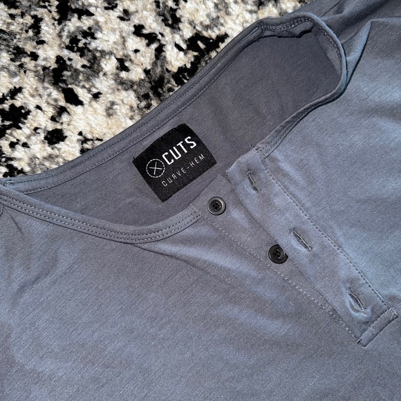 Cuts Clothing | Shirts | Cuts Clothing Curve Hem Ls Henley M Gray ...